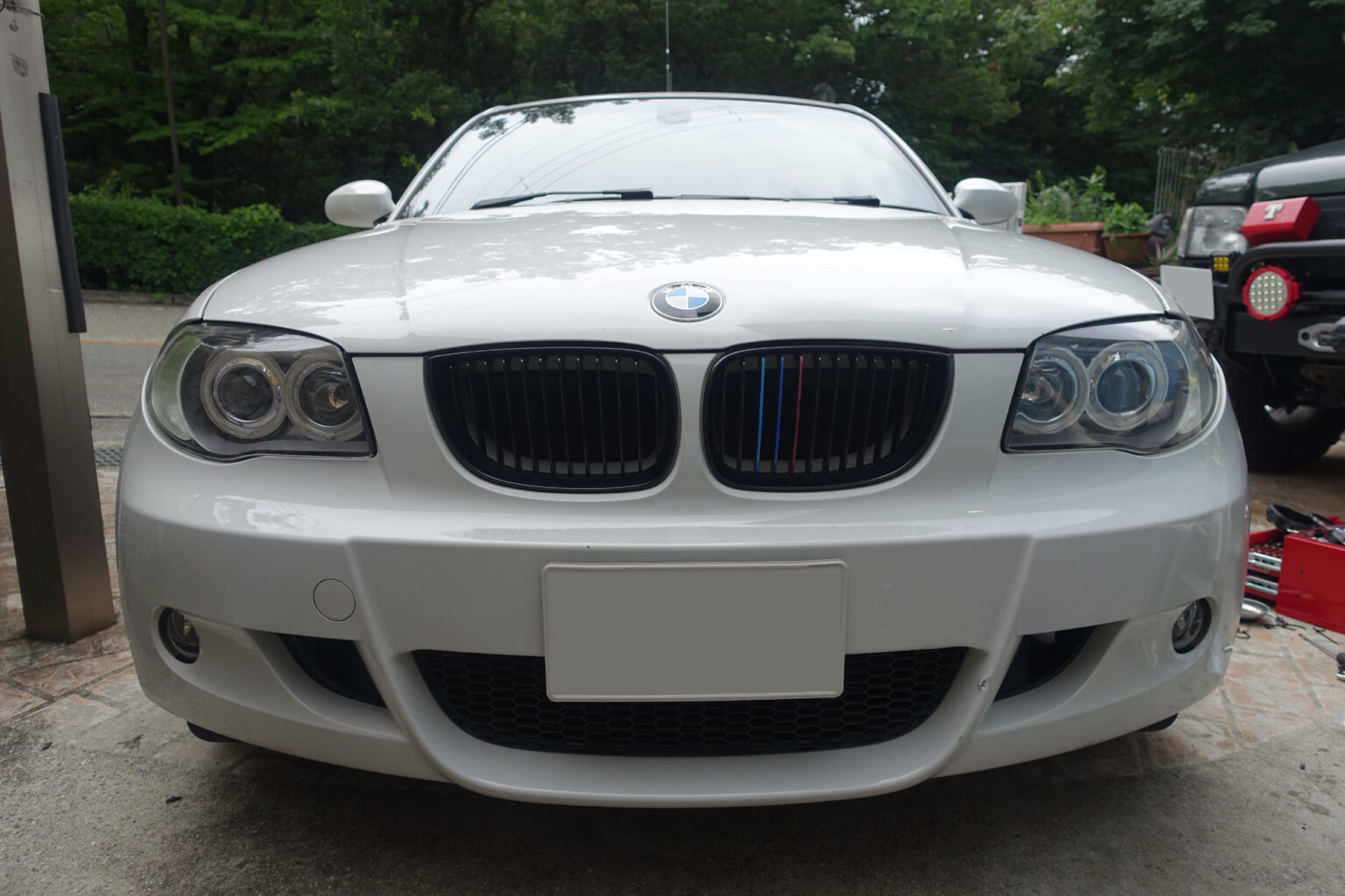 BMW 130i E87 ヘッドライトレンズ（アクリルカバー）交換 その4 116iの格安美品レンズを流用します。 - Dorayaki-papa 貧乏ガレージハウスⅡ