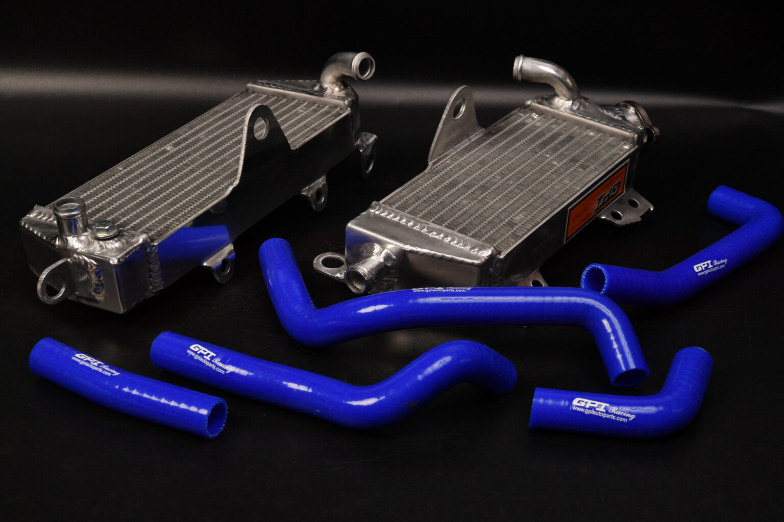 GPI Racing アルミラジエーター シリコンホース 取付 レビュー KDX220SR レストア - Dorayaki-papa 貧乏 ...